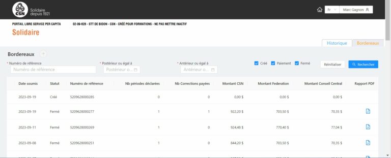 Solidaire Portal - CSN – Confédération des syndicats nationaux