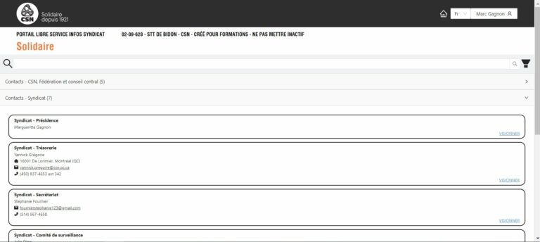 Solidaire Portal - CSN – Confédération des syndicats nationaux